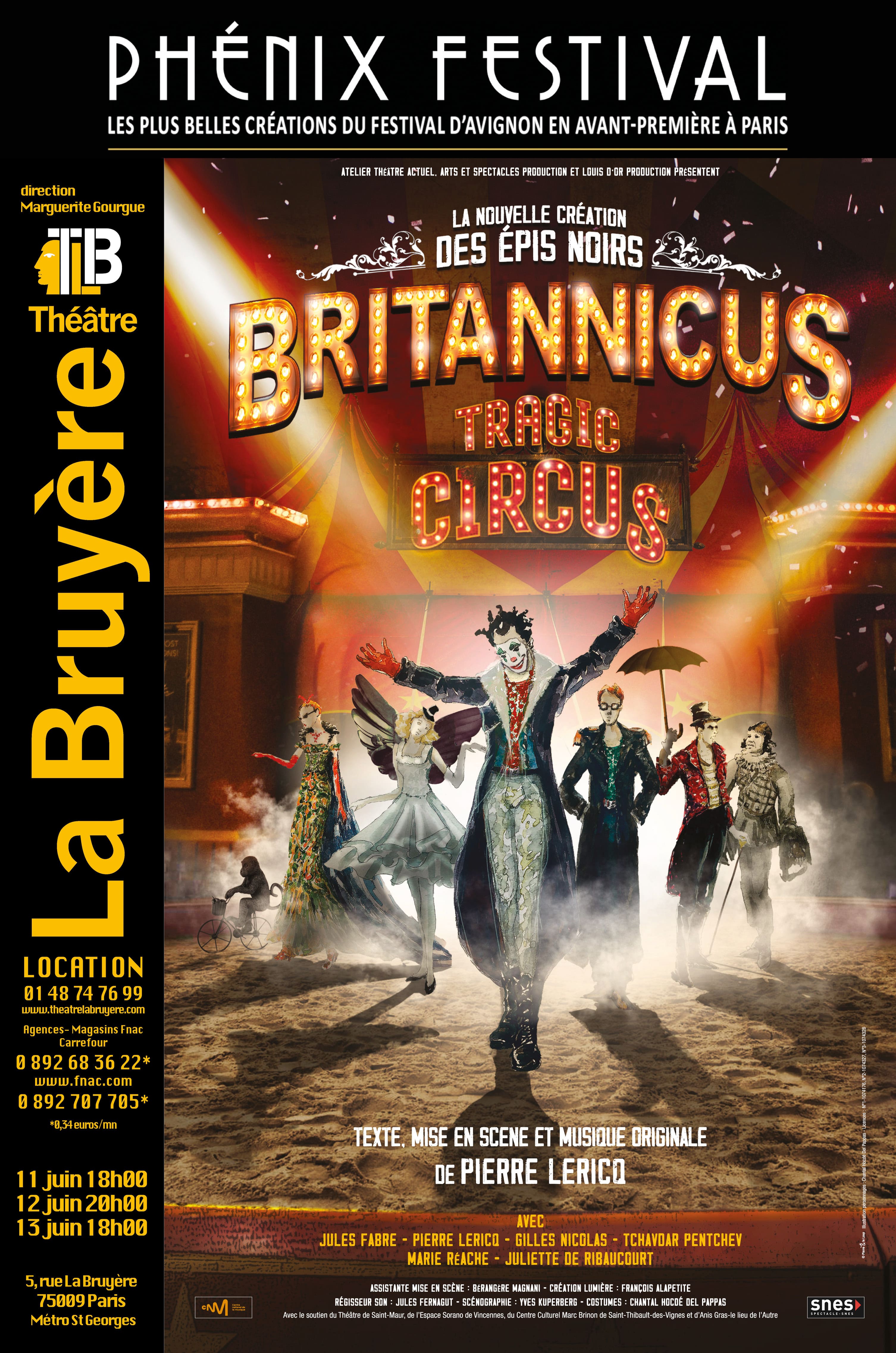 Britannicus - Tragic Circus — Théâtre Actuel La Bruyère